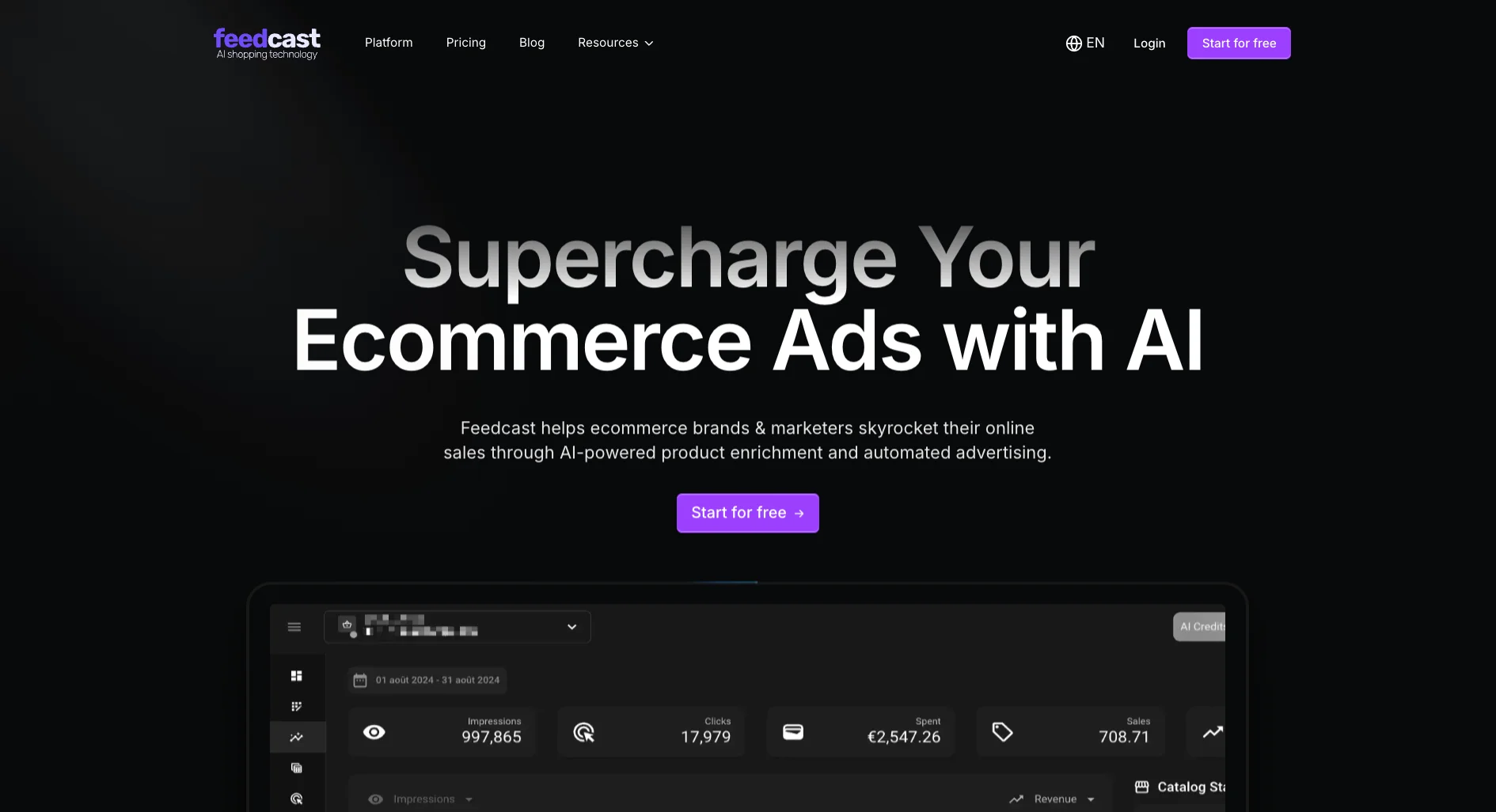 Multi-Channel E-commerce Advertising | Feedcast.ai